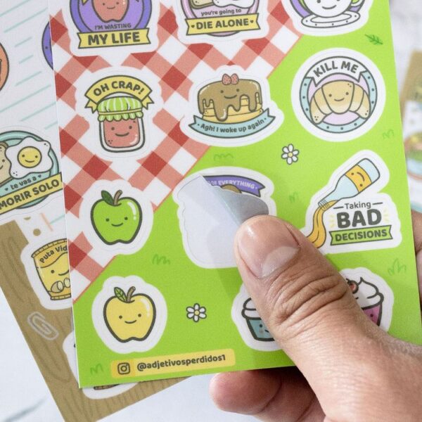 Planillas de Calcomanías (Sticker Sheets) - CREATIFY